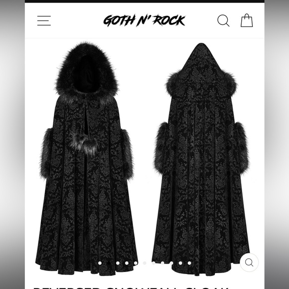 Dolls Kill | Jackets & Coats | Dolls Kill Reverse Snowfalls Cloak ...